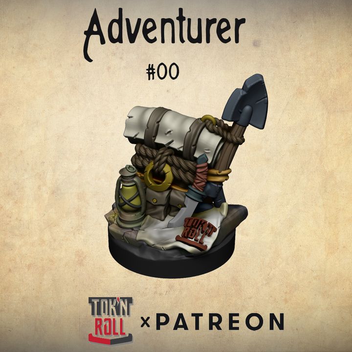 3D Printable Adventurer Free Token by Fabio Rizzo